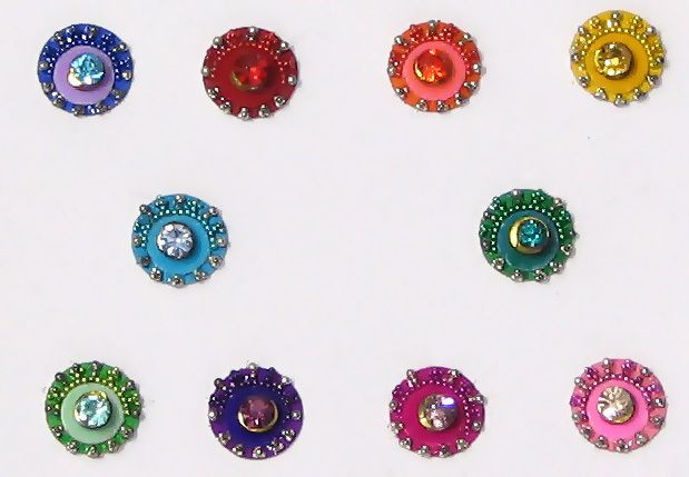 Multicolor Round Bindis