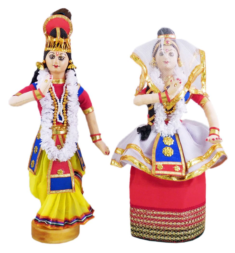 Manipuri Radha Krishna Cloth Doll