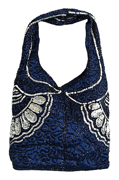 Beaded Satin Bag