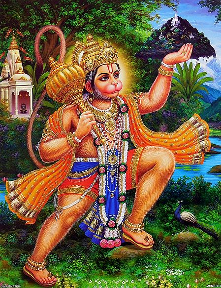 Hanuman - Glitter Poster