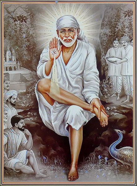 Shirdi Sai Baba - Glitter Poster