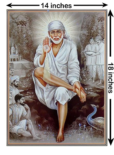 Shirdi Sai Baba - Glitter Poster