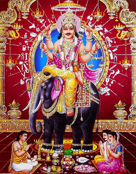 Vishwakarma - Glitter Poster