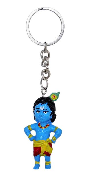PVC Key Chain with Krishna