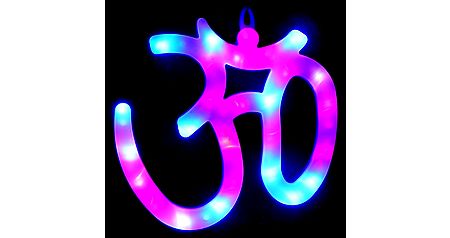 Acrylic Om Lamp with Dancing Lights - Wall Hanging