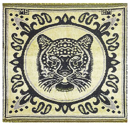 Reversible Tiger Face Cotton Ritual Mat