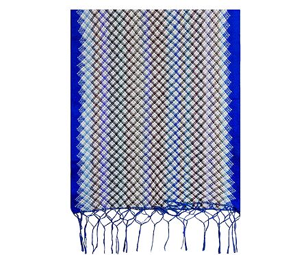 Woolen Stole with Blue Border