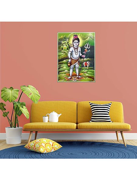 Young Shiva - Reprint on Paper