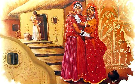 Rural People of India - Set of 2 Unframed Posters