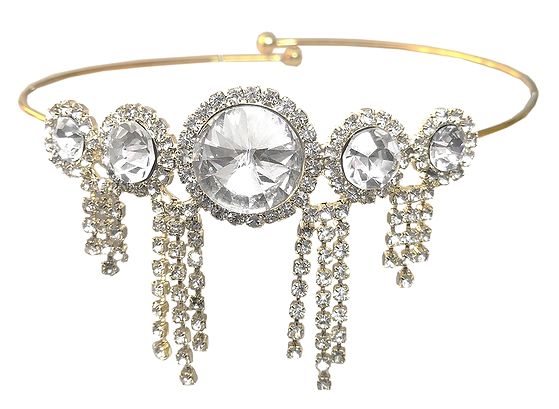 Stone Studded Gold Polish Armlet