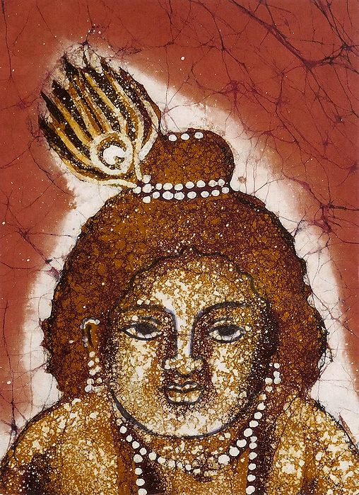 Bal Gopal - Batik Painting on Cotton Cloth