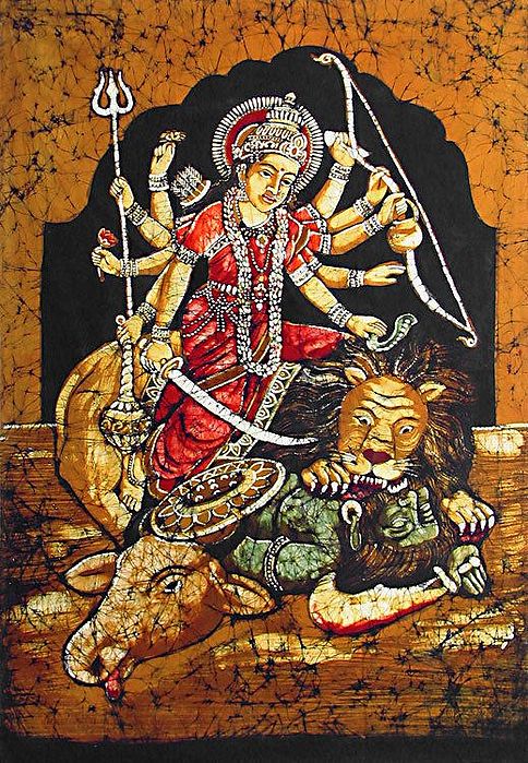 Goddess Durga Slaying the Demon Mahishasura