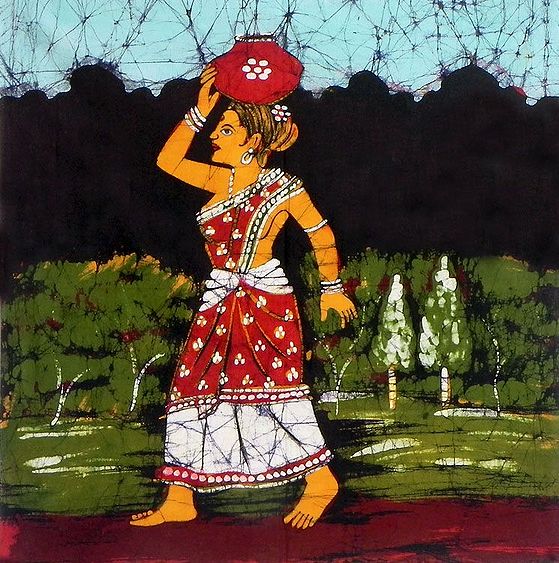 Lady Carrying Water Pot