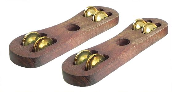 Wooden Manjira - Musical Instrument for Bhajan and Kirtans