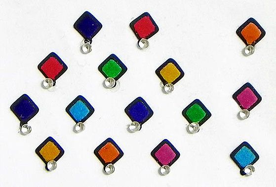 Multicolor Square Bindis