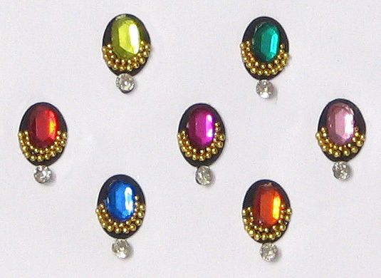 Colorful Oval Bindis