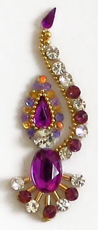 Dance Delight - Purple and White Stone Bindi