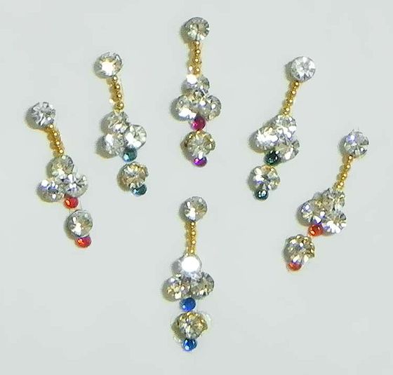 White Stone Studded Bindis