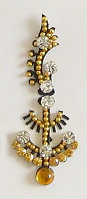 Luminous - Light Yellow and White Stone Bindi