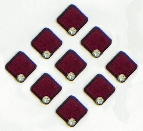 Maroon Square Bindis