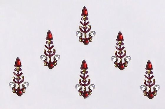 Maroon Modern Bindis