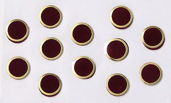 Maroon Round Bindis