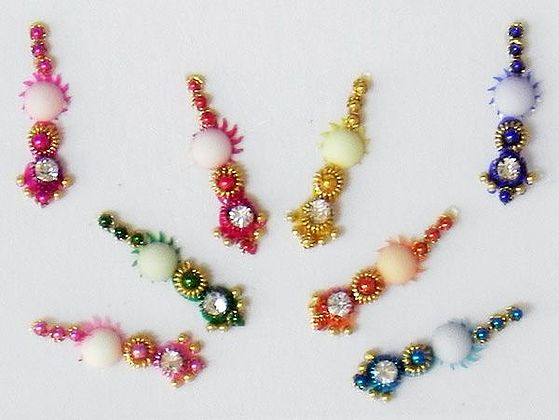 Multicolor Long Designer Bindis