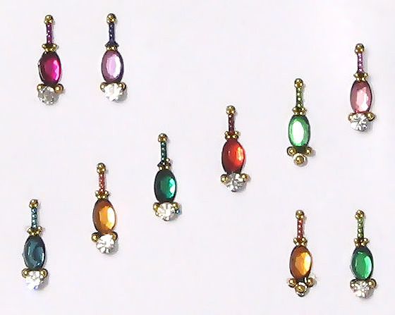 Multicolor Stone Bindis