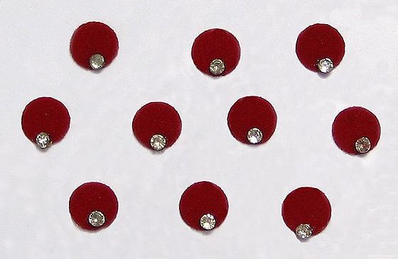 Red Round Bindis