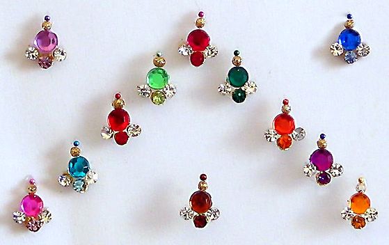 Sea Treasures - Colorful Crystal Small Bindis