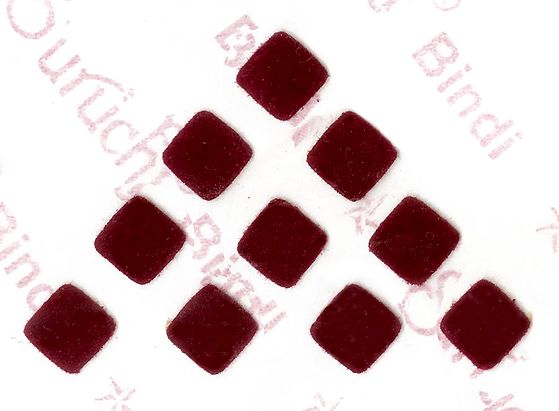 Maroon Felt Bindis
