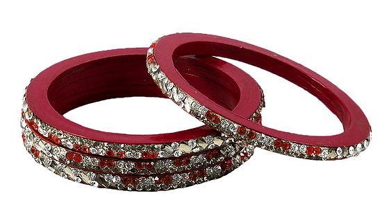 Red Lac Bangles
