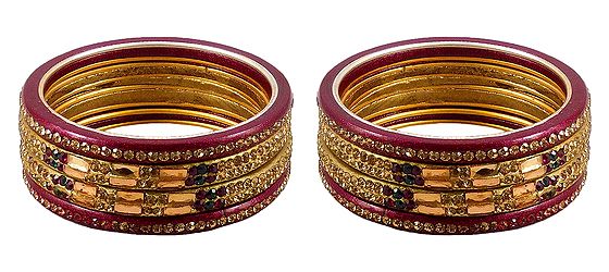 Red Lac Bangles