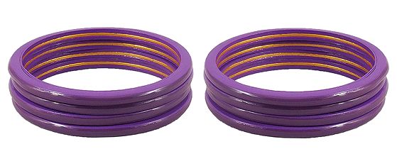 Set of 2 Purple Lac Churis