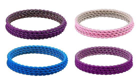 4 Sets of Metal Bangles