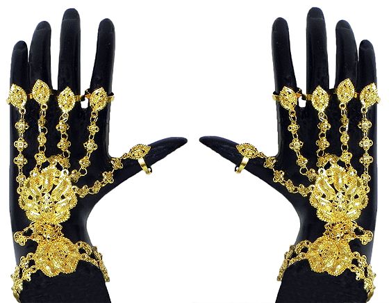 Pair of Golden Panja Bracelet