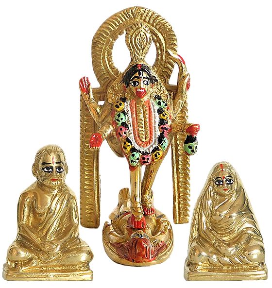Dakshineshwar Kali with Ramakrishna Paramahansa and Sarada Ma