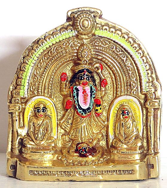 Dakshineshwar Kali with Ramakrishna Paramahansa and Sarada Ma