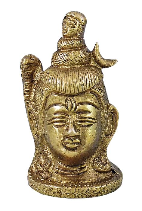 Buy Face of Lord Shiva - Brass Statue