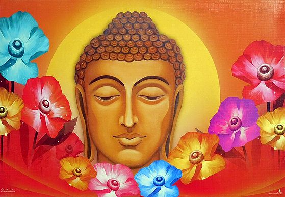 Face of Lord Buddha - Poster