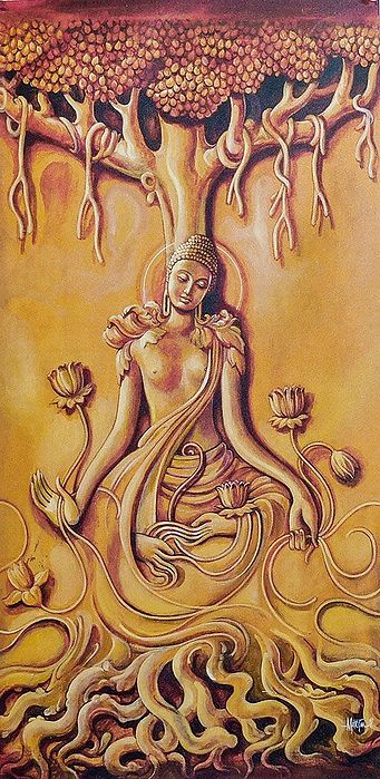 Lord Buddha Under Bodhi Tree