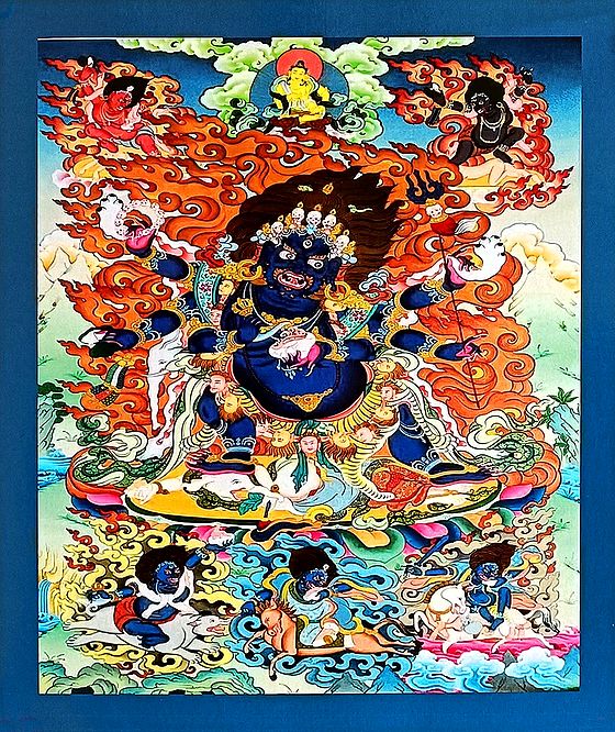 Mahakala - Unframed Paper Thangka Poster