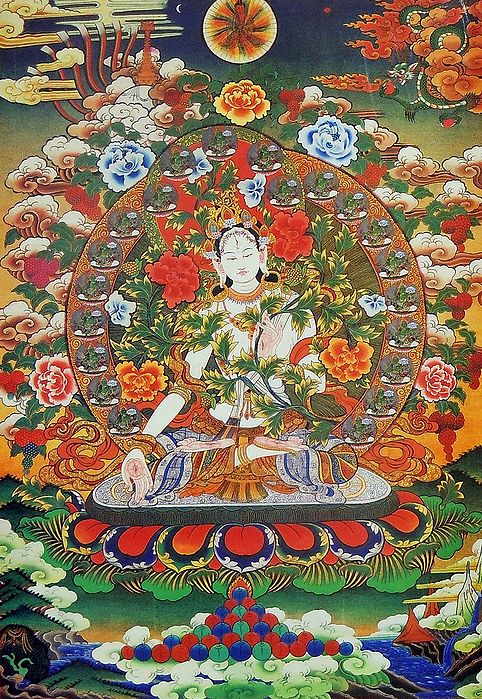 Buy White Tara - Thangka Poster