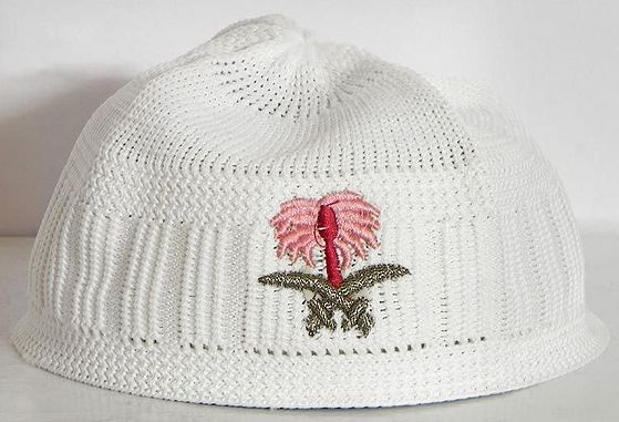 White Knitted Muslim Prayer Cap
