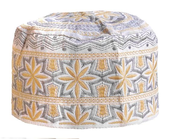 Embroidered Muslim Prayer Cap