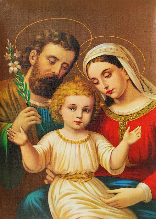 Mother Mary, Joseph and Jesus