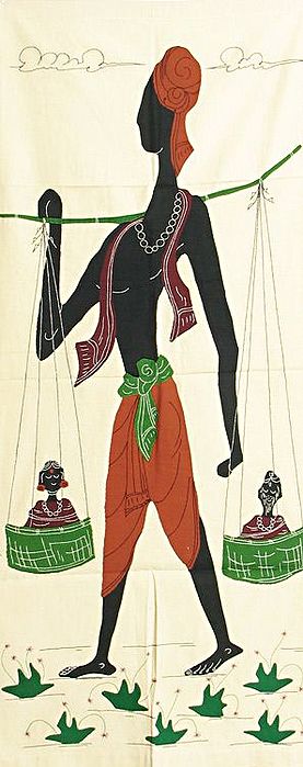 Shravan Kumar Carrying His Parents (Story from Ramayana) - Wall Hanging