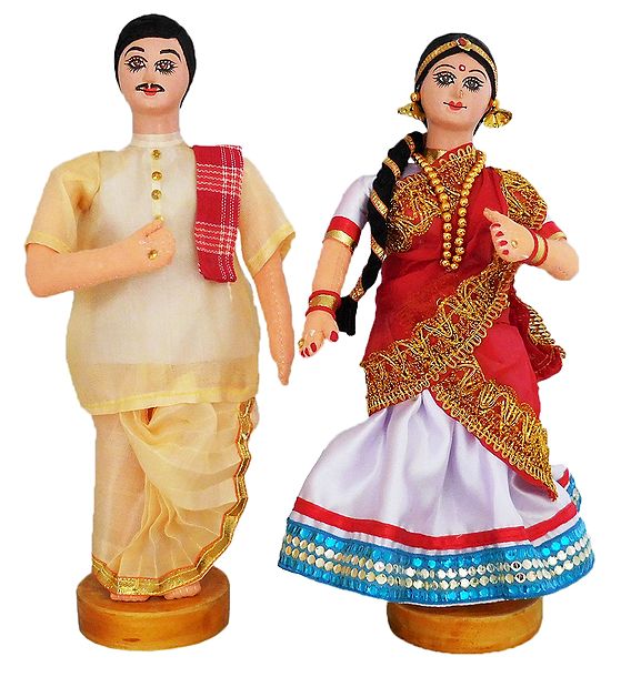 Assamese Couple - Cloth Doll