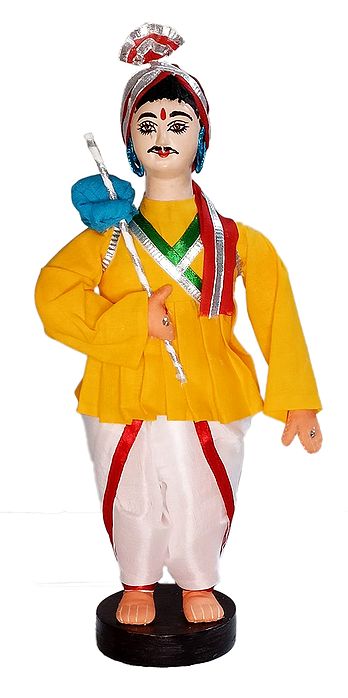 Gujrati Man in Traditional Costume - Cloth Doll