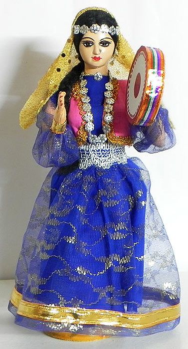 Gypsy Dancer Playing Dafli